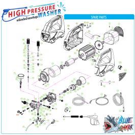 อะไหล่ เครื่องอัดฉีดน้ำแรงดันสูง รุ่น Blue shark SUMO - บริษัท สยาม โกล ...